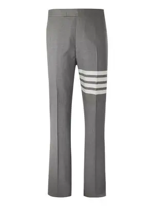 Thom Browne Slim-fit Tapered Striped Wool Suit Trousers - Gray