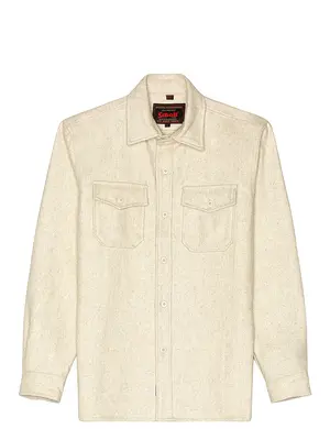 SCHOTT Cpo Wool Shirt - Oatmeal