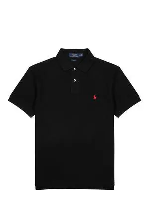 Polo Ralph Lauren Slim Piqué Cotton Polo Shirt - Black