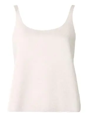 Tibi Sleeveless Knitted Top - White