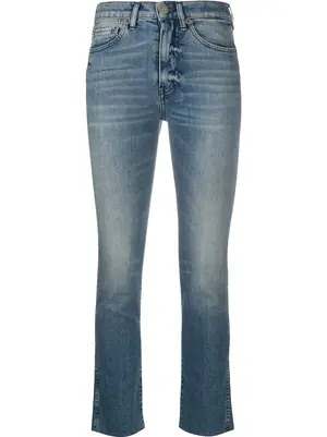 3x1 Stonewashed Skinny Jeans - Blue