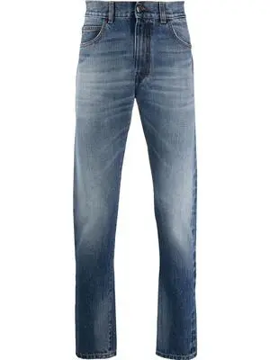 PAURA Mid-Rise Straight Jeans