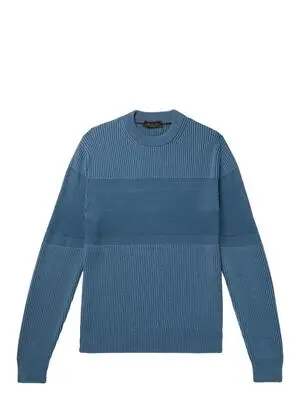 Loro Piana Ribbed Cashmere Sweater - Blue