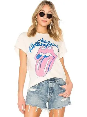 MadeWorn Rolling Stones Tee Dirty White