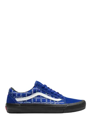 VANS X Supreme Old Skool Pro Grid Logo Sneakers - Blue