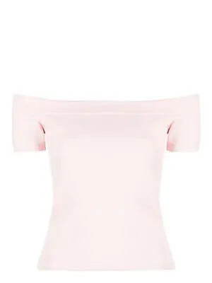 Alexander McQueen Off-shoulder Top - Pink