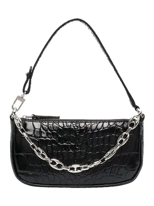 BY FAR BY FAR Embossed Shoulder Bag