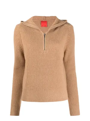 CASHMERE IN LOVE Cashmere In Love Ribbed-Knit Hoodie