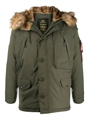 Alpha Industries Polar Hooded Jacket - Green