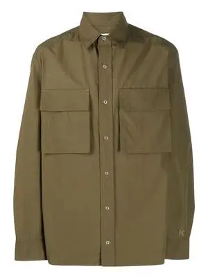 Kenzo Long-sleeved Utility Shirt - Green