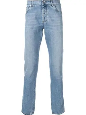 Brunello Cucinelli Skinny Low Rise Jeans - Blue