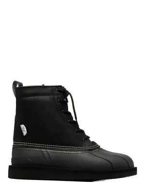 Suicoke Alal Lace-up Ankle Boots - Black