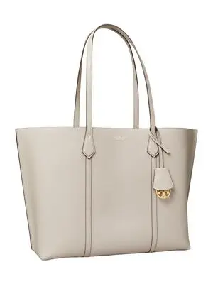 Tory Burch Tory Burch Perry Triple-Compartment Tote Light Granite