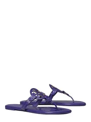 Tory Burch Miller Patent Sandal Deep Purple