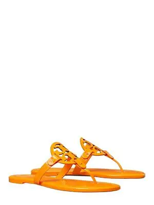 Tory Burch Miller Patent Sandal - Orange Citrus