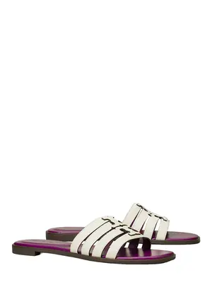 Tory Burch Ines Slides Blanc/violet Wave