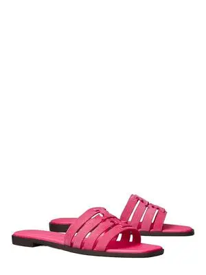 Tory Burch Ines Slides - Fuschia Pink/fuschia Pink