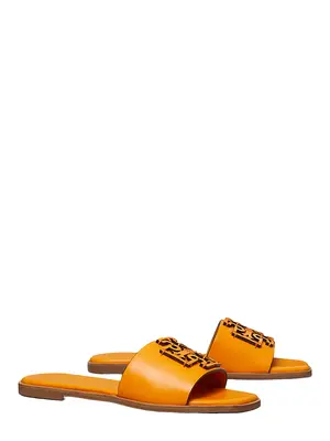 Tory Burch Ines Slides Orange Citrine