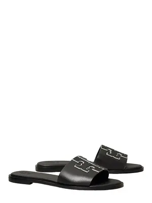 Tory Burch Ines Slides Perfect Black/silver