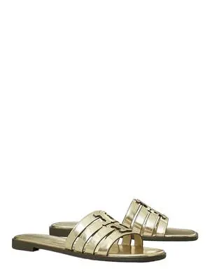 Tory Burch Ines Slides - Spark Gold/spark Gold