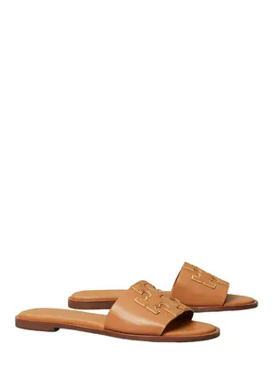 Tory Burch Ines Slides Tan/spark Gold