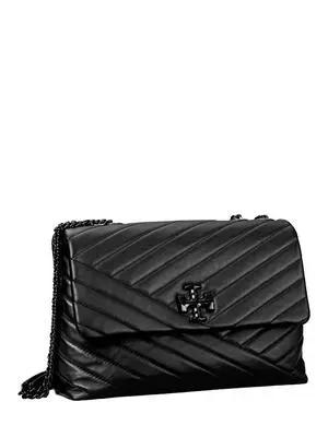 Tory Burch Kira Chevron Shoulder Bag Black/silver
