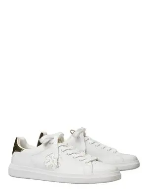 Tory Burch Howell Court Sneaker Titanium White/spark Gold