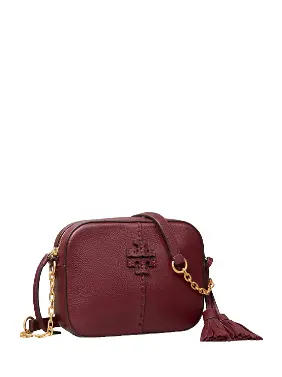 Tory Burch Tory Burch McGraw Camera Bag Claret