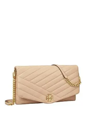Tory Burch Kira Chevron Clutch Devon Sand