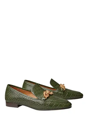 Tory Burch Jessa Loafer Green Croc