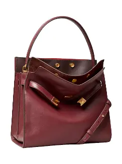 Tory Burch Lee Radziwill Double Bag Claret