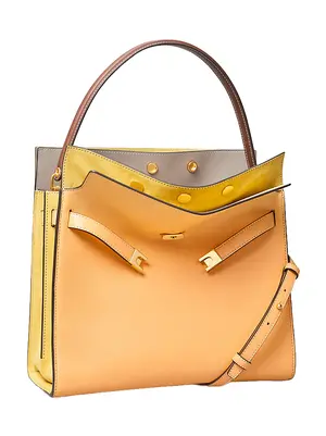 Tory Burch Lee Radziwill Double Bag Jackfruit