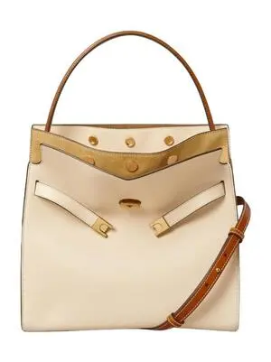 Tory Burch Lee Radziwill Double Bag New Cream