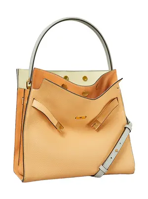 Tory Burch Lee Radziwill Double Bag Pale Peach