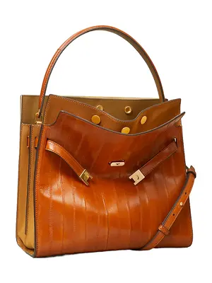 Tory Burch Lee Radziwill Double Bag Warm Rust