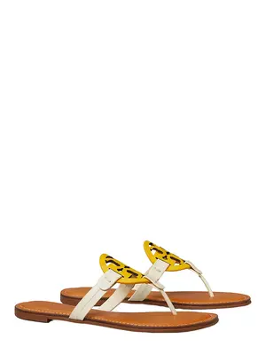 Tory Burch Miller Sandal Golden Crest / New Cream / Aged Camello