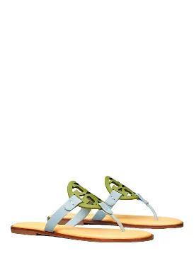 Tory Burch Miller Sandal Green/ Northern Blue