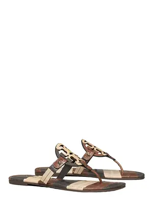 Tory Burch Miller Sandal Neutral Stripe Eel