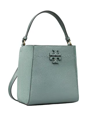Tory Burch Small McGraw Bucket Bag Arctic