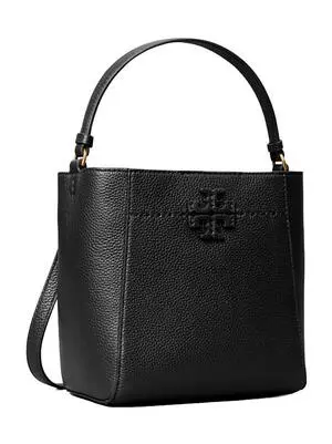 Tory Burch Small McGraw Bucket Bag Black