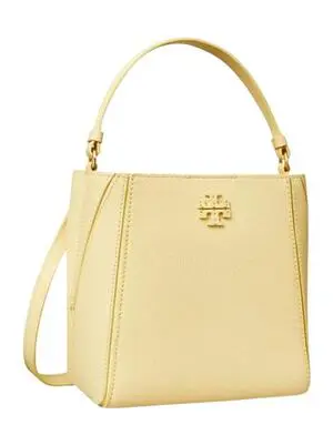 Tory Burch Small McGraw Bucket Bag Lemon Swirl