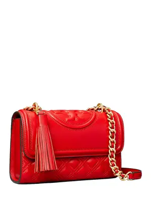 Tory Burch Small Fleming Shoulder Bag Bearberry