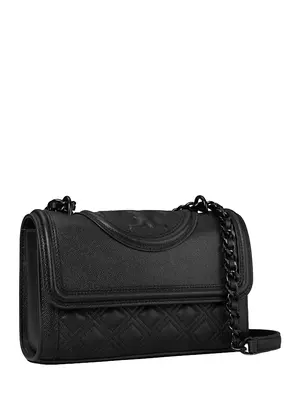 Tory Burch Small Fleming Shoulder Bag Black/black