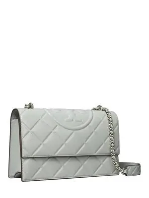 Tory Burch Small Fleming Shoulder Bag Gray