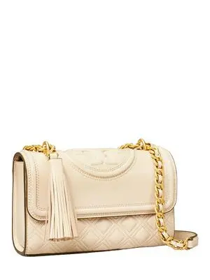 Tory Burch Small Fleming Shoulder Bag New Cream