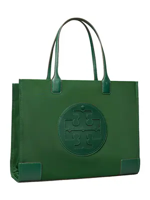 Tory Burch Ella Tote Bag Dark Foliage