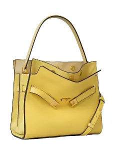 Tory Burch Small Lee Radziwill Double Bag Electric Yellow