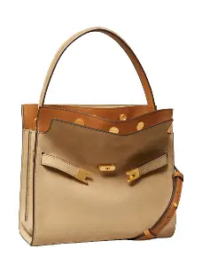 Tory Burch Small Lee Radziwill Double Bag Safari Sand