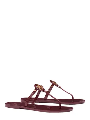 Tory Burch Mini Miller Jelly Sandal Bordeaux