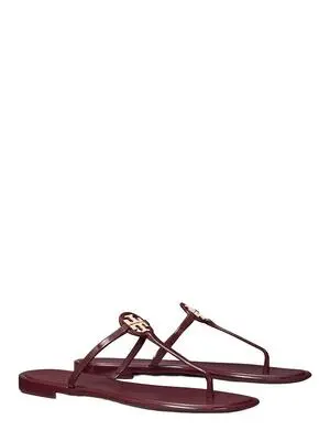 Tory Burch Mini Miller Jelly Sandal - Dark Raspberry/silver